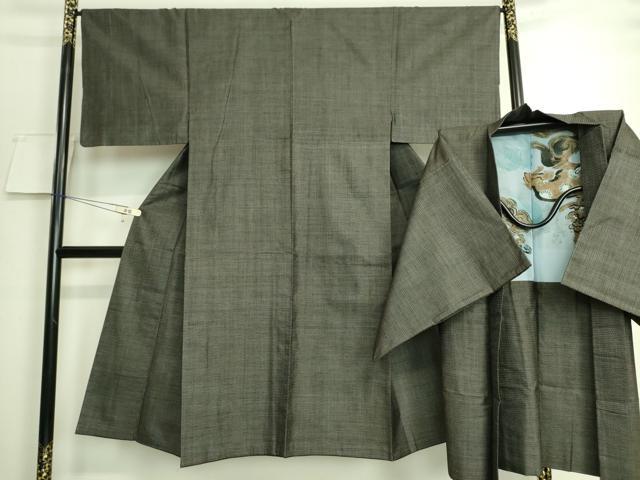 平和屋着物■極上　男性　本場大島紬　アンサンブル　100亀甲　総詰め　羽裏・唐獅子　逸品　DZAA7109kh5