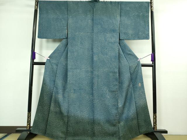 平和屋本店■極上　佐波理綴　創作者 池口定男　訪問着　霞文　暈し染め　銀通し地　逸品　DZAA7114kh5