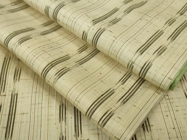 平和屋着物■極上　ぜんまい紬　間道　さが美扱い　逸品　DZAA7125kh5