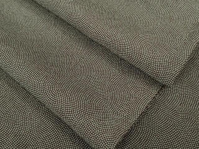 平和屋着物■極上　江戸小紋　単衣　両面染　鮫小紋柄　似せ紫色×藤煤竹色　さが美扱い　逸品　DZAA7146kh5