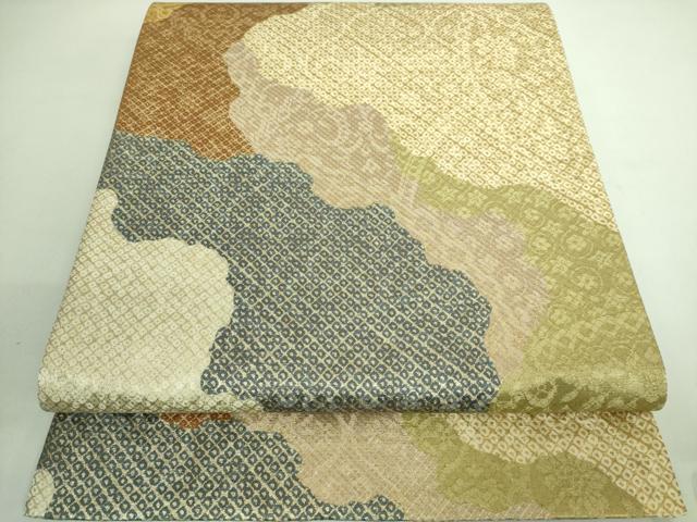 平和屋着物■極上　善之助　着物ブランド　一期一会　全通柄袋帯　道長鹿の子花文　金彩　逸品　DZAA7169kh5