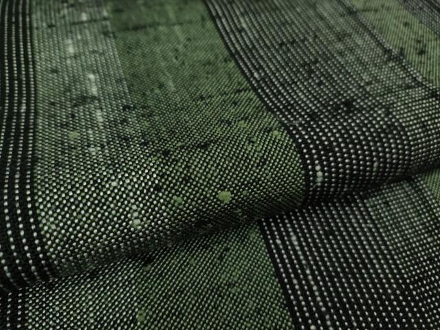 平和屋本店□希少 ざざんざ織 伊兵衛織 縞 正絹 逸品 未使用 KAAA1040kk4