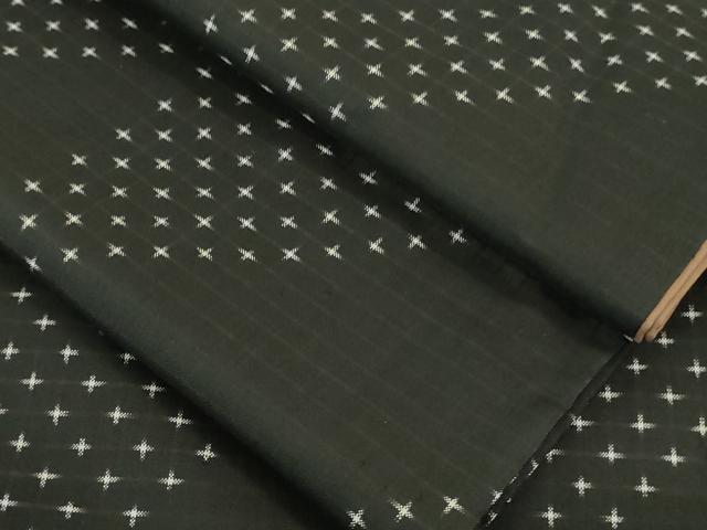 平和屋着物■極上　本場大島紬　十字絣　変わり市松　逸品　DZAA7261kh5