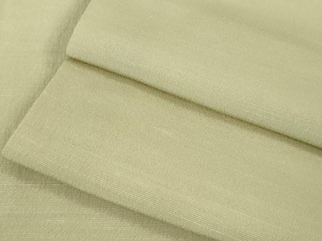 平和屋着物■極上　色無地　お召地　鳥の子色　高島屋扱い　逸品　未使用　DZAA7275kh5