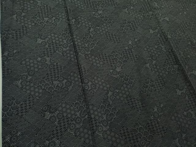 平和屋着物□極上 伝統工芸 伊勢型写 伝統工芸士 喜三郎 江戸小紋