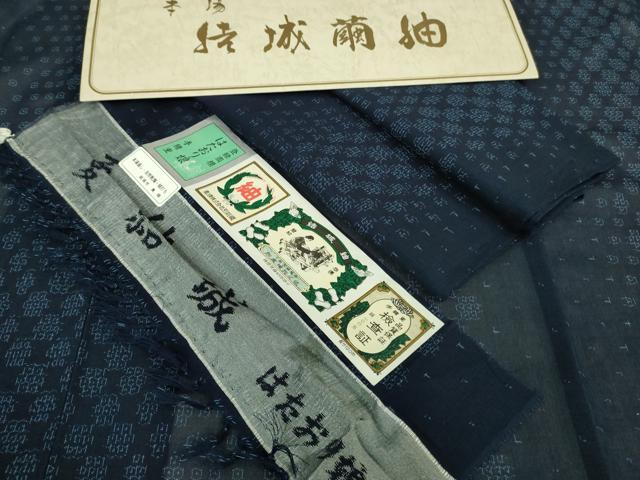 平和屋着物■極上　夏物　結城紬　夏結城　はたおり娘　手緒里　80亀甲　市田謹製　証紙付き　逸品　DZAA7342kh5