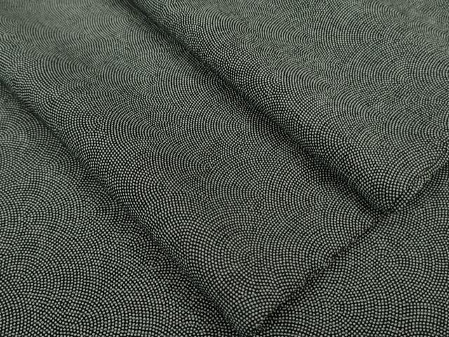 平和屋着物■極上　夏物　江戸小紋　両面染　絽　鮫小紋柄　黒地　まるやま扱い　反端付き　逸品　DZAA7344kh5