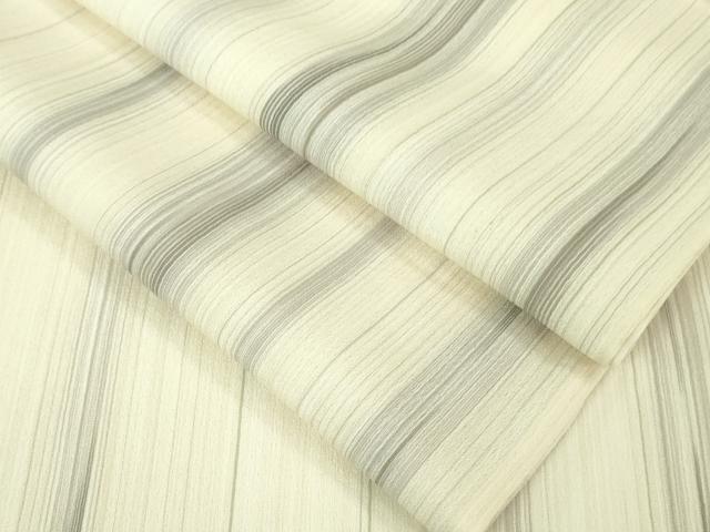 平和屋着物■極上　夏物　明石ちぢみ　縞　さが美扱い　逸品　DZAA7371kh5