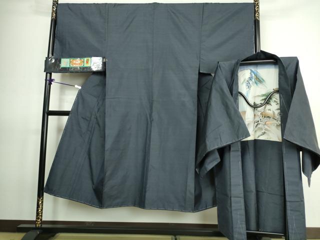 平和屋着物■極上　男性　本場大島紬　アンサンブル　丸宮織物謹製　証紙付き　逸品　未使用　DZAA7410kh5