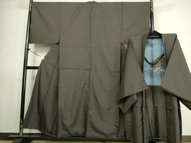 平和屋着物■極上　男性　本場大島紬　アンサンブル　キングサイズ　長羽織　100亀甲　総詰め　逸品　DZAA7412kh5