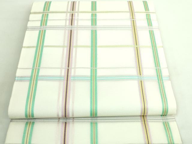 平和屋着物■極上　夏物　六通柄袋帯　格子　やまと誂製　逸品　DZAA7470kh5