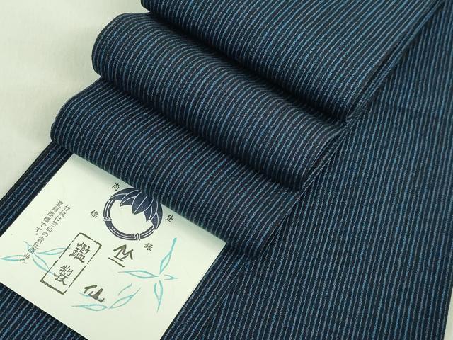 平和屋着物■極上　男性　竺仙　角帯　間道　綿　袋付き　逸品　未使用　DZAA7519kh5