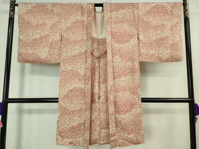 平和屋着物■極上　長羽織　枝花文　羽織紐付き　逸品　DZAA7547kh5