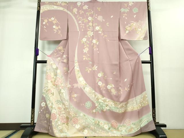 平和屋着物■極上　訪問着　枝垂れ吉祥花文　暈し染め　金彩　逸品　未使用　DZAA7610kh5