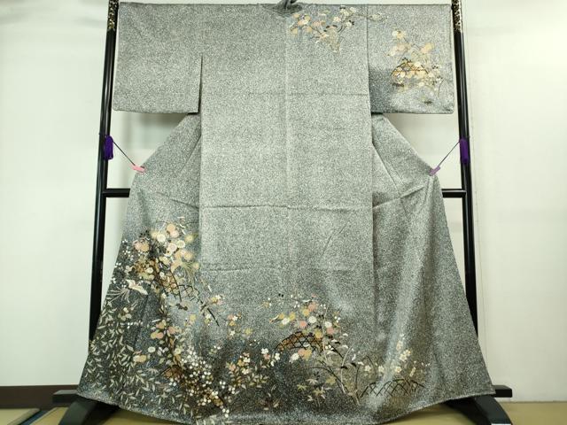 平和屋着物■極上　訪問着　鳳凰籬文　たたき染め　暈し染め　金彩　逸品　DZAA7612kh5