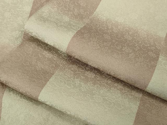 平和屋着物■極上　小紋　市松　花唐草地紋　暈し染め　逸品　DZAA7692kh5