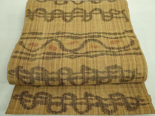 平和屋本店■極上　夏物　八寸名古屋帯　科布　逸品　DZAA7746kh5