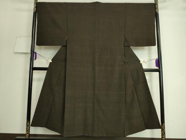 平和屋本店□極上 男性 紬 アンサンブル 長羽織セット キングサイズ 色