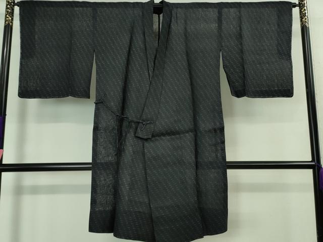 平和屋本店■極上　夏物　重要無形文化財　本場宮古上布　道中着　ロング丈　苧麻　逸品　未使用　DZAA7882kh5