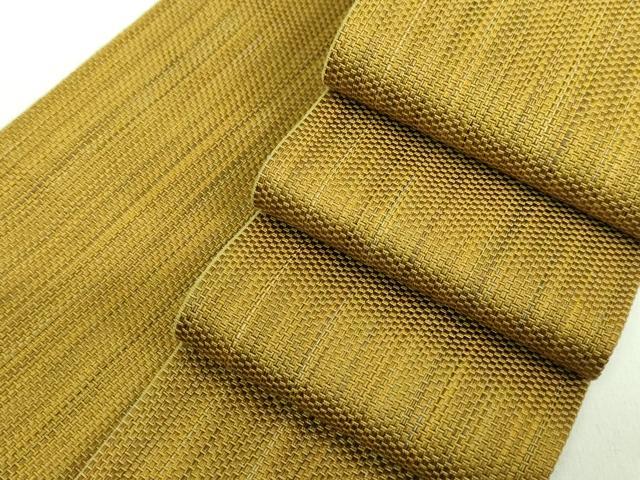 平和屋着物■極上　男性　角帯　山吹茶色地　逸品　DZAA8048kh5