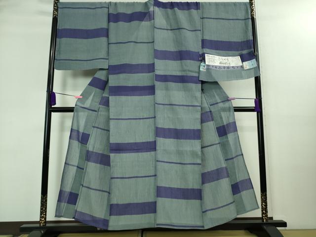 平和屋本店■極上　夏物 男性 本場小千谷ちぢみ キングサイズ 仁エ衛門 小千谷織物 吉新織物謹製 麻　証紙付き　逸品　未使用　DZAA8075kh5