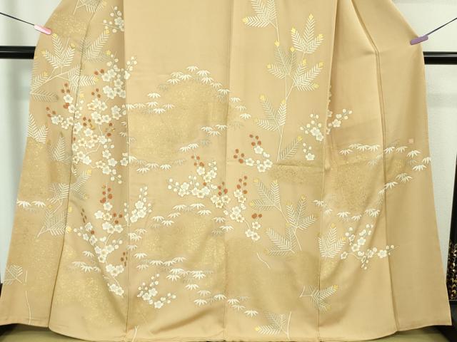 平和屋本店□極上 皇室献上作家 北出与三郎 訪問着 駒刺繍