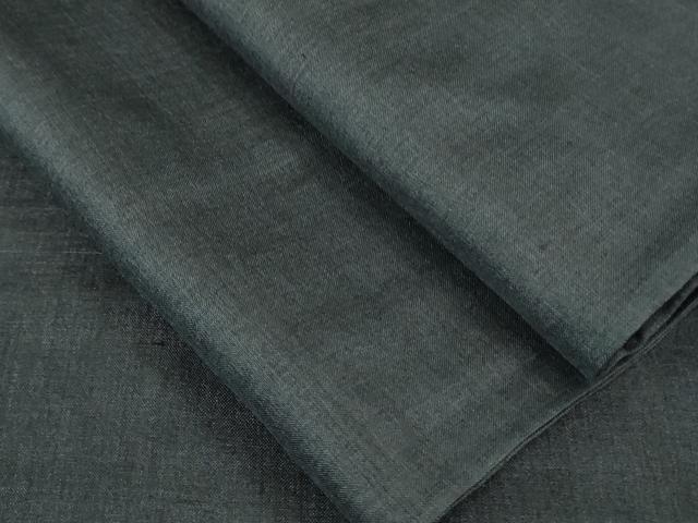 平和屋着物■極上　夏物　野蚕糸　紬　色無地　留紺色　逸品　DZAA8188kh5
