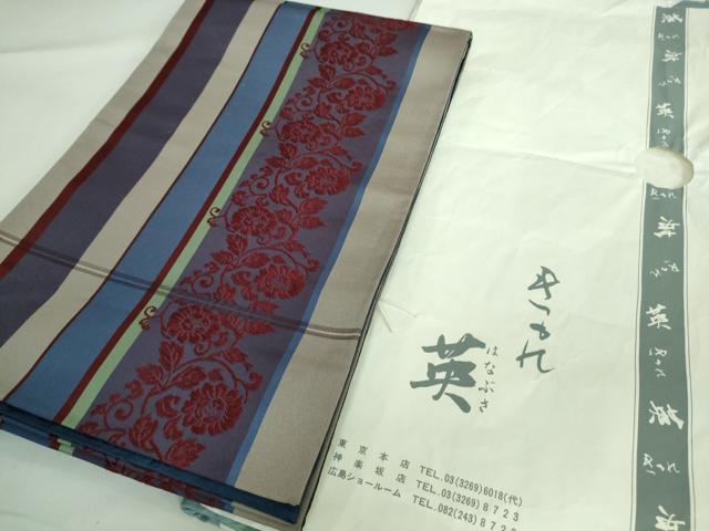 平和屋着物■極上　西陣　川島織物　洗える最高級着物　＜英＞はなぶさ謹製　六通柄　京袋帯　間道　たとう紙付き　逸品　DZAA8299kh5