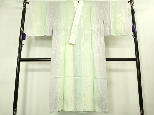 平和屋着物■上質な長襦袢　無双仕立て　草花地紋　暈し染め　逸品　未使用　DZAA8342kh5