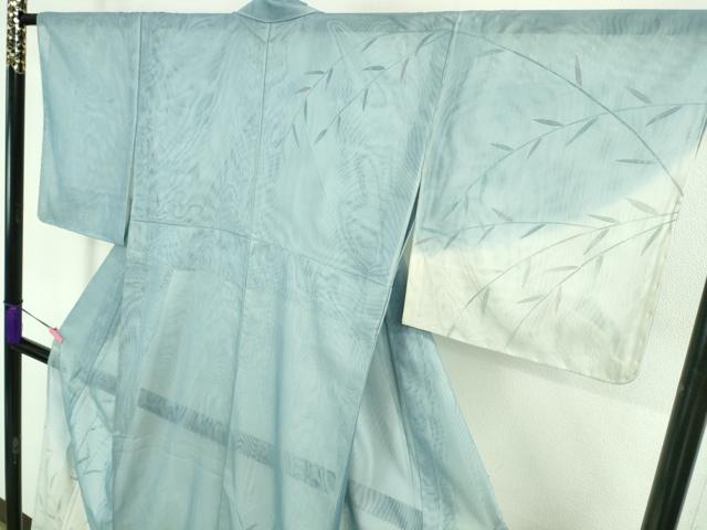 平和屋着物□極上 訪問着 無双 紗袷 紗×紗 螺鈿 枝葉文 暈し染め 金彩