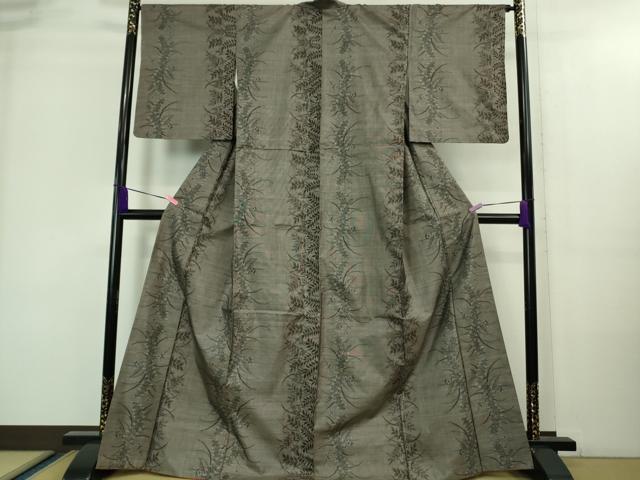 平和屋着物■極上　本場大島紬　9マルキ　草葉間道　逸品　未使用　DZAA8478kh5