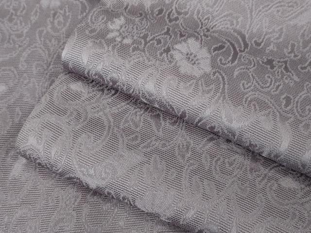 平和屋着物■極上　お召　紗袷　花唐草紋紗　色無地　浅紫色　鈴乃屋扱い　逸品　DZAA8495kh5