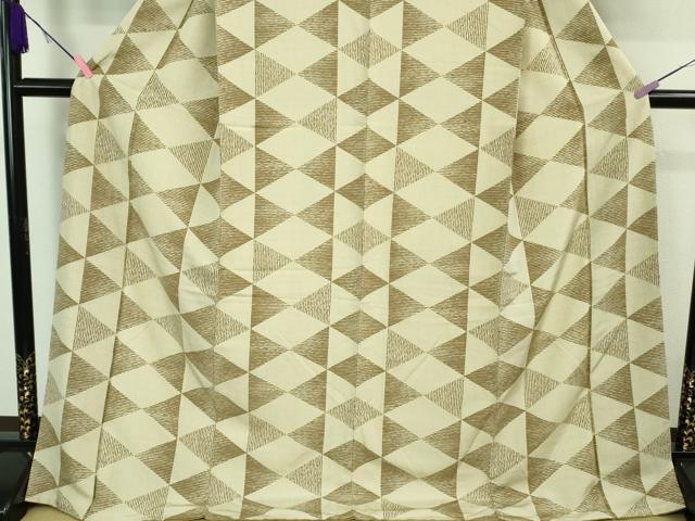 平和屋着物□極上 小紋 菱間道 ロング丈 逸品 DZAA8499kh5