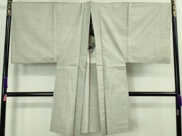 平和屋本店□極上 男性 本場大島紬 白大島 アンサンブル キングサイズ