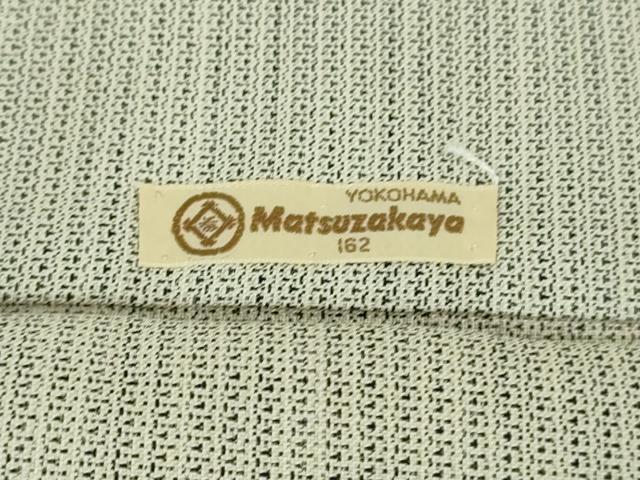 平和屋本店□極上 男性 本場大島紬 白大島 アンサンブル キングサイズ