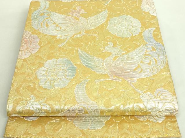 平和屋本店■極上　龍村美術織物　たつむら　六通柄袋帯　翔鳳彩花錦　金銀糸　逸品　DZAA8580kh5