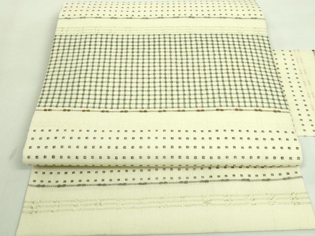 平和屋着物■極上　夏物　九寸名古屋帯　抽象文様　逸品　DZAA8596kh5