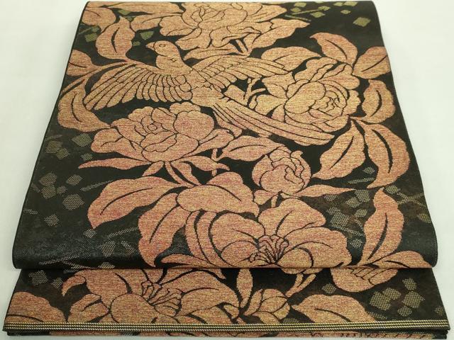 平和屋着物■極上　西陣　川島織物　六通柄　本袋帯　花蝶文　金糸　逸品　DZAA8606kh5