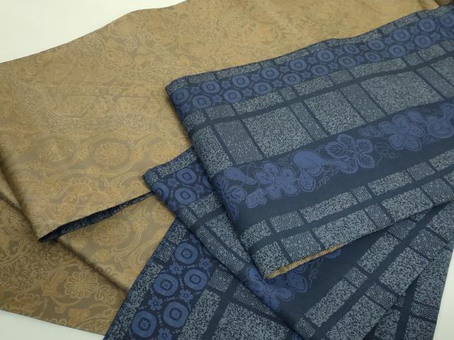 平和屋着物■極上　両面　全通柄袋帯　瓢箪蔦の葉文　道長花文　逸品　DZAA8609kh5