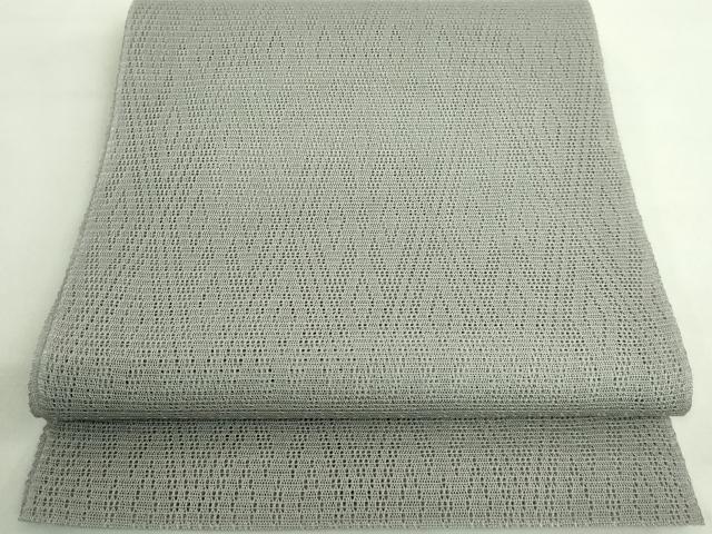 平和屋着物■極上　夏物　八寸名古屋帯　羅　利休茶色地　逸品　DZAA8627kh5