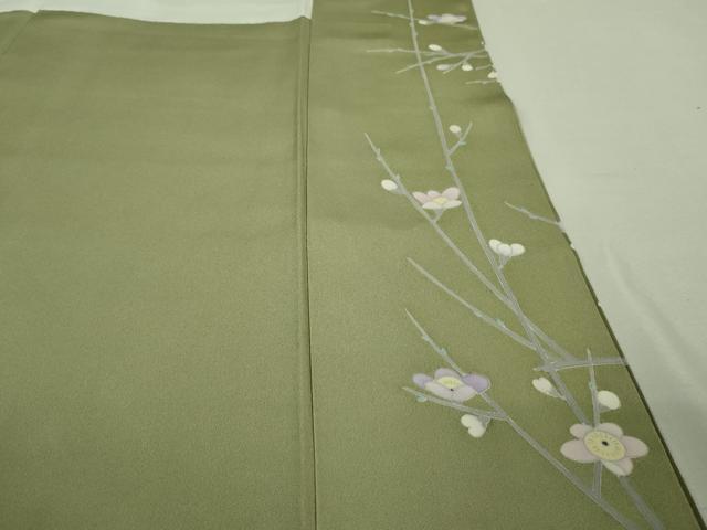 平和屋着物□極上 訪問着 友禅 作家物 枝花文 暈し染め