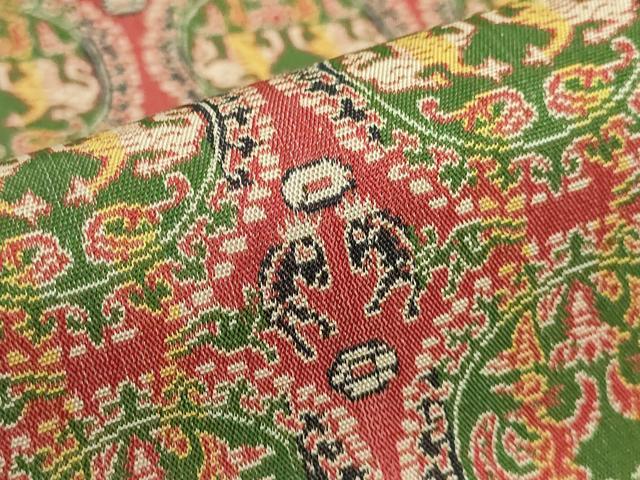 平和屋着物□極上 龍村美術織物 九寸開き文白虎朱雀錦 保管