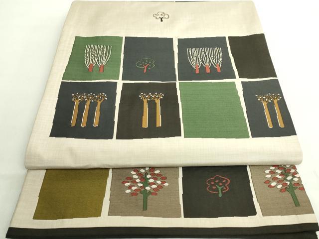 平和屋着物■極上　名門木屋太　今河織物　六通柄袋帯　樹林文　逸品　DZAA8768kh5