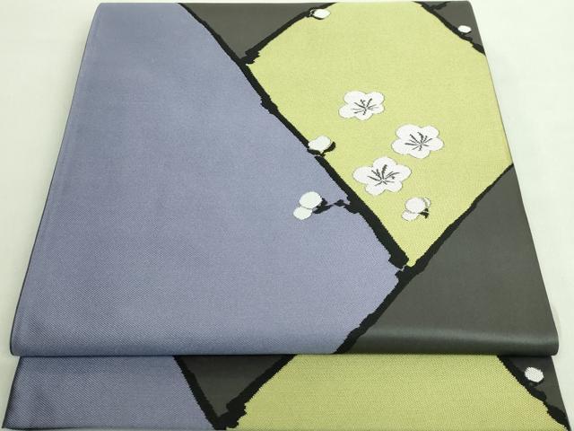 平和屋着物■極上　世界的人形師　辻村寿三郎　ジュサブロー　六通柄袋帯　枝梅　逸品　DZAA8792kh5