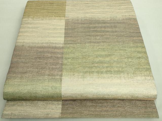 平和屋着物■極上　紋屋井関　御寮織　全通柄袋帯　市松花唐草　ますいわ屋扱い　逸品　DZAA8794kh5