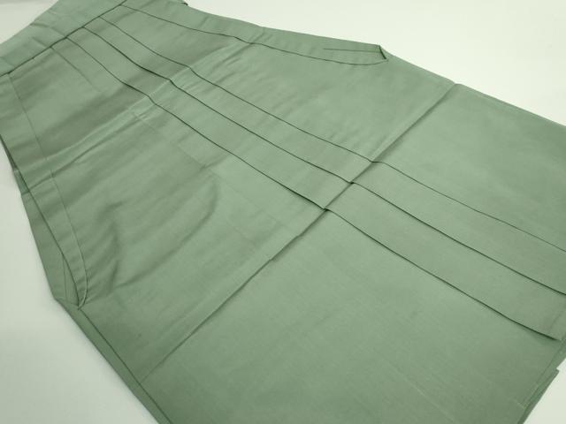 平和屋本店■極上　男性　人間国宝　甲田栄佑　精好仙台平　馬乗り袴　山葵色　逸品　DZAA8846kh5