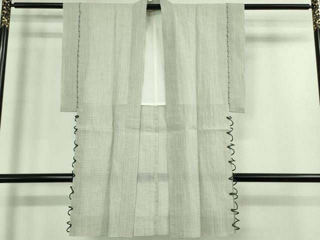 平和屋着物■極上　男性　夏物　陣羽織　本場小千谷ちぢみ　麻　逸品　DZAA8868kh5