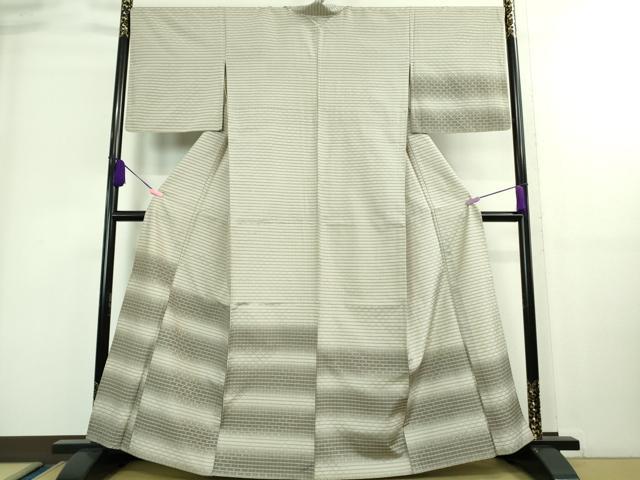 平和屋着物■極上　花織　訪問着　紬地　単衣　逸品　DZAA8881kh5