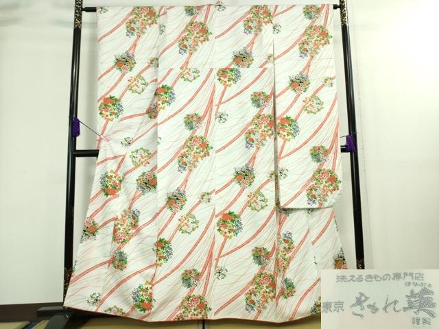 平和屋着物■極上　洗える最高級着物　＜英＞はなぶさ謹製　振袖　花丸文　逸品　DZAA8900kh5