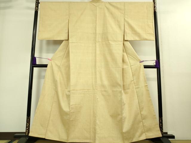 平和屋本店■極上　花織　紬　薄い蒸栗色地　鈴乃屋扱い　逸品　DZAA8901kh5 平和屋本店□極上 花織 紬 薄い蒸栗色地 鈴乃屋扱い 逸品 DZAA8901kh5